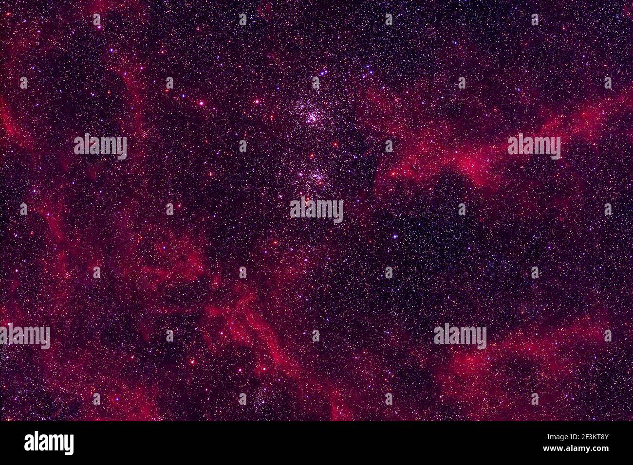Galaxy in red colors. Elements of this image were furnished by NASA ...