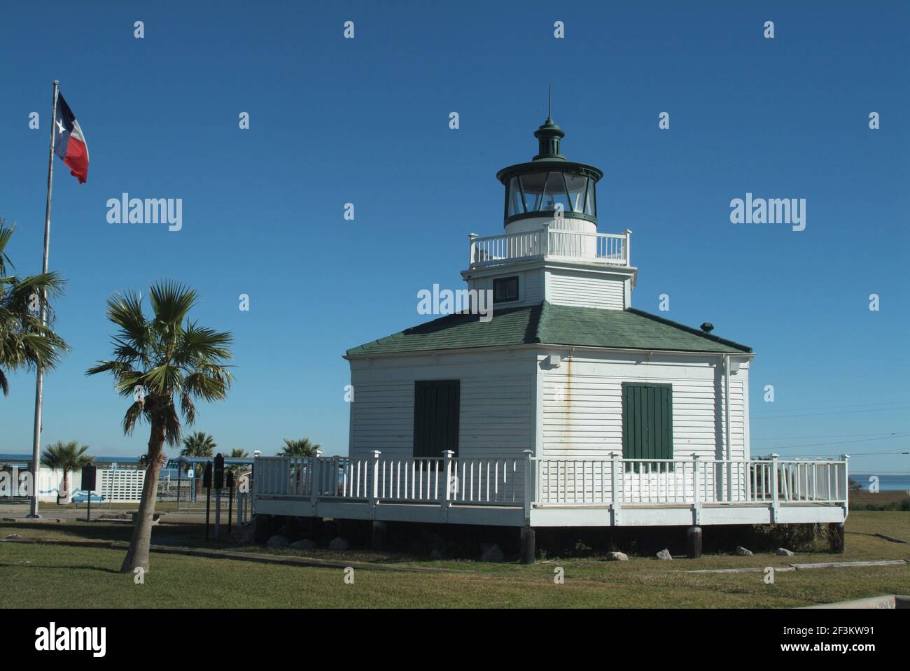 Halfmoon Reef Lighthouse at Port Lavaca, Texas, USA | NONE | Stock ...