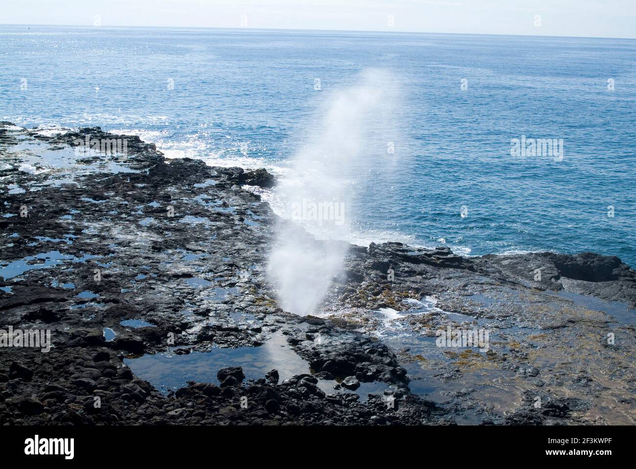 Spouting Horn blowholes, island of Kauai, Hawaii, USA | NONE | Stock ...