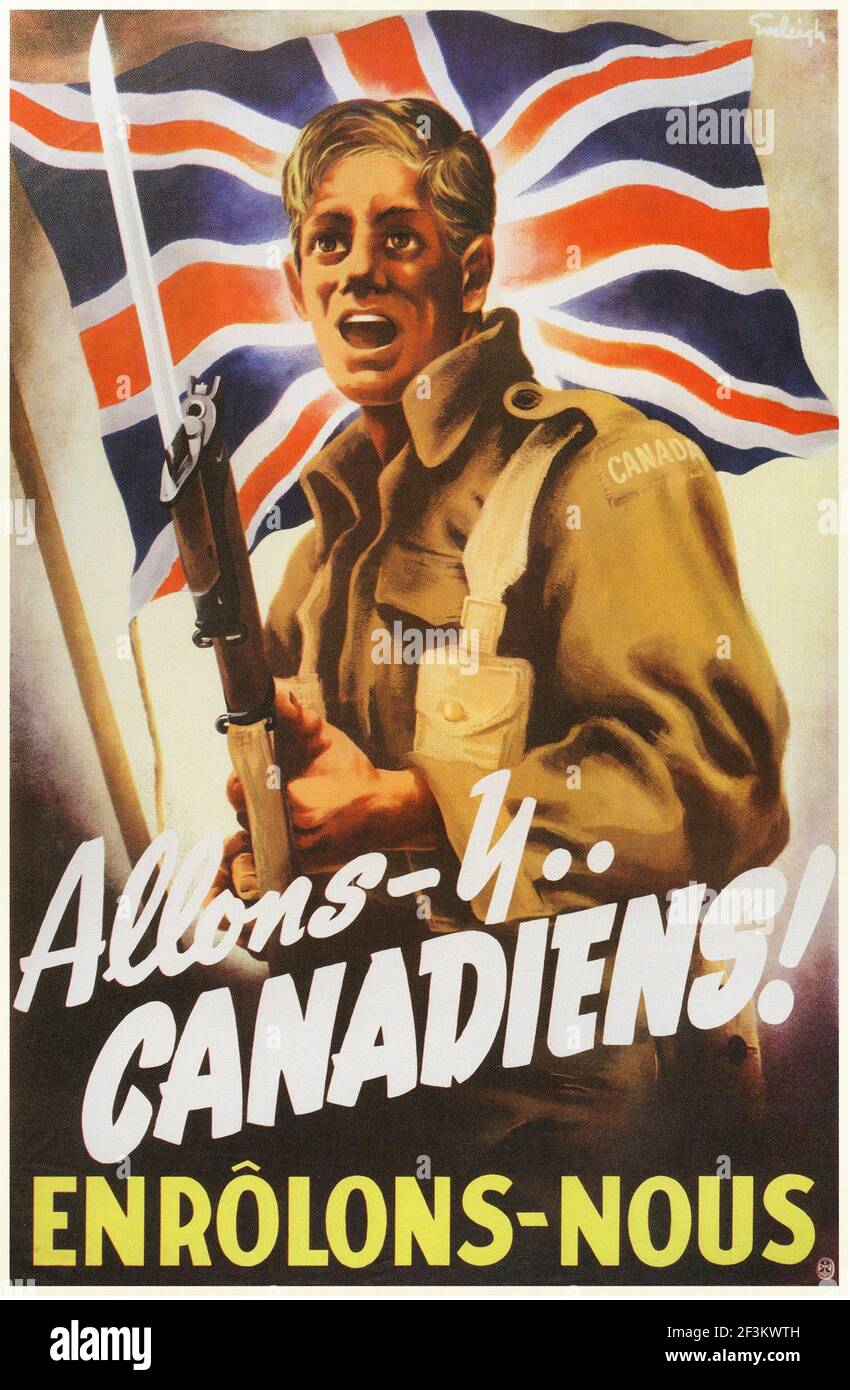 Vintage world war ii poster hi-res stock photography and images - Alamy