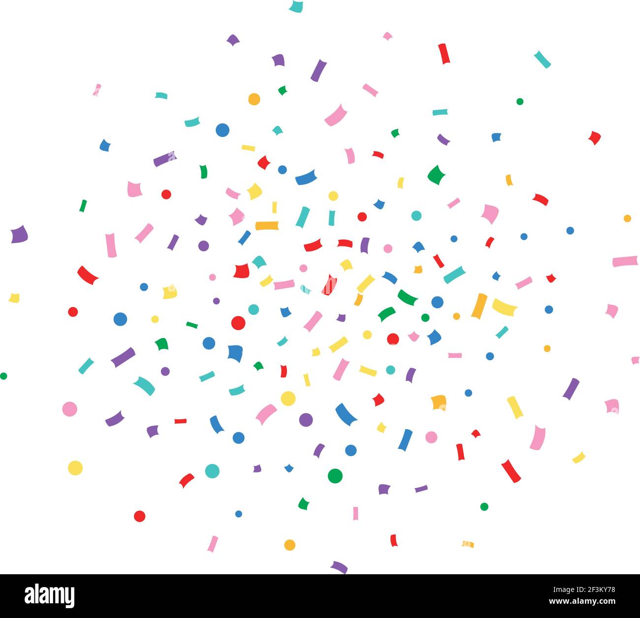 Vector rainbow confetti Stock Vector Image & Art - Alamy