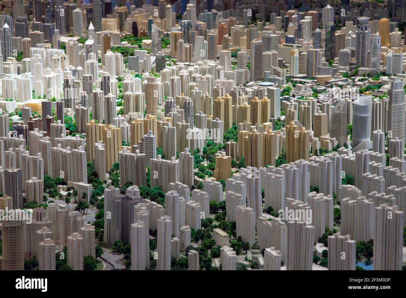 Scale models of a future shanghai at the museum of architecture and ...