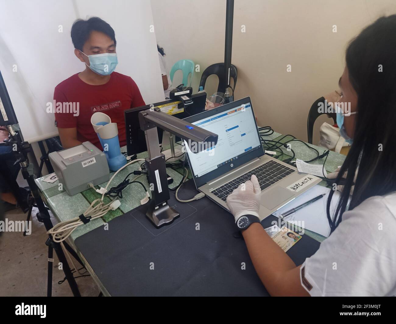 Bais, Philippines. 17th Mar, 2021. PSA starts step 2 of national ID ...