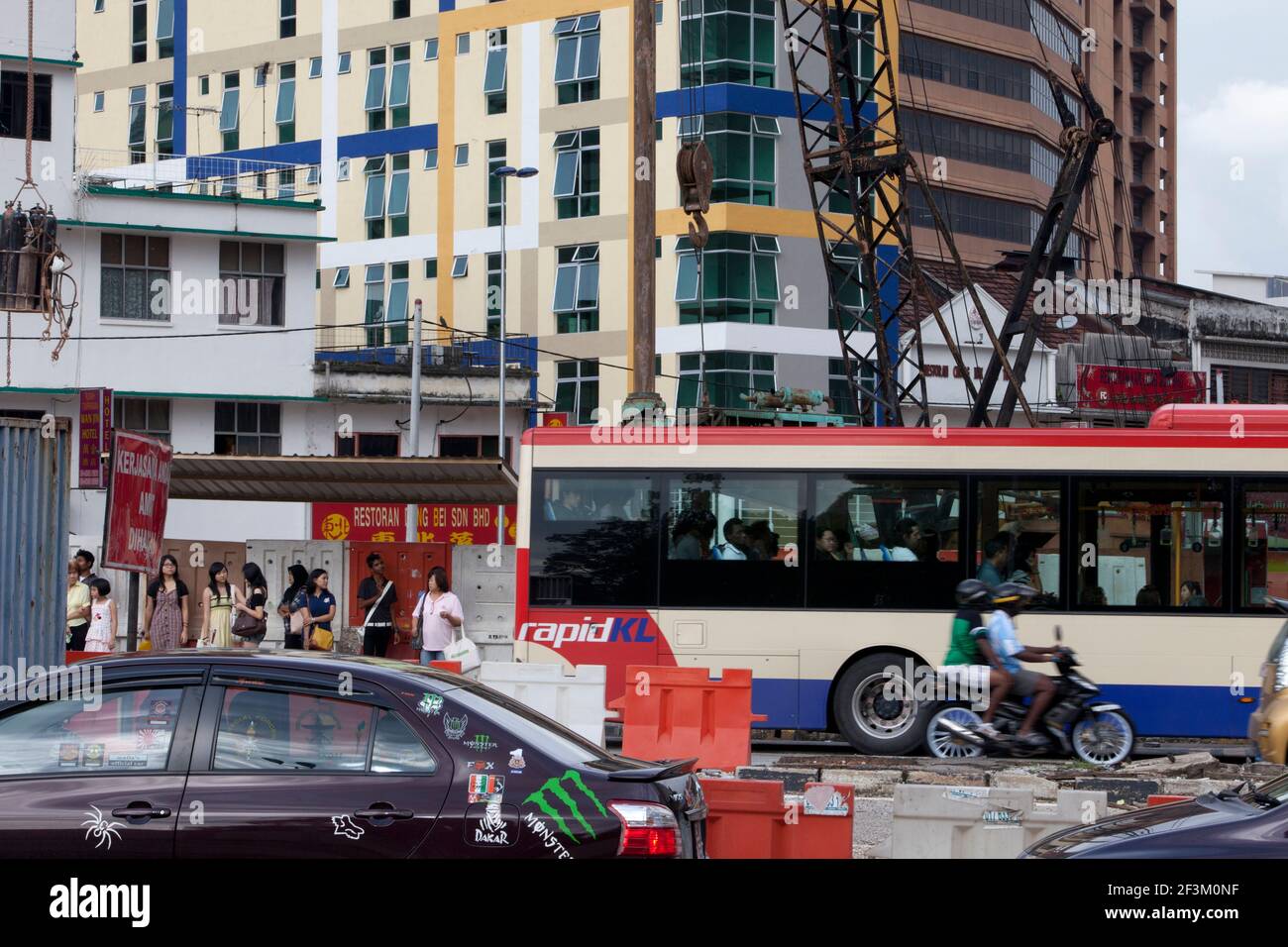 Layers of traffic on the streets of Kuala Lumpur, Malaysia Stock Photo ...