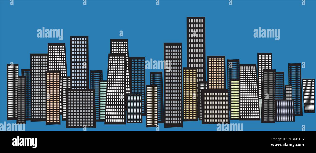 Cityscape abstract background. Vector illustration Stock Vector Image ...