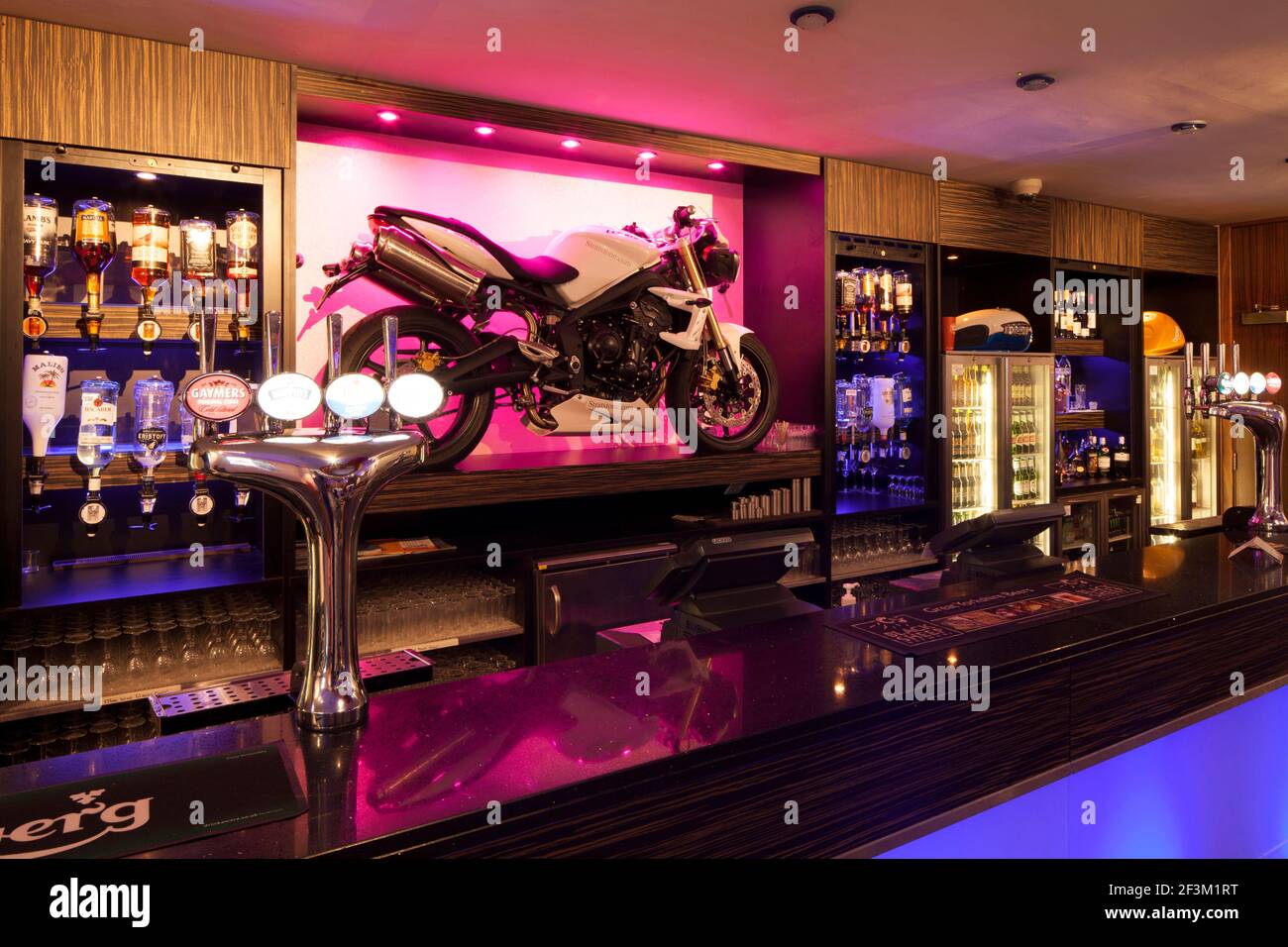Triumph Bar, Hinkley Island Hotel Stock Photo - Alamy