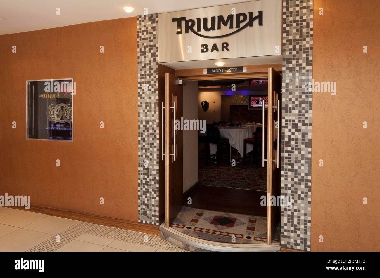 Triumph Bar, Hinkley Island Hotel Stock Photo - Alamy