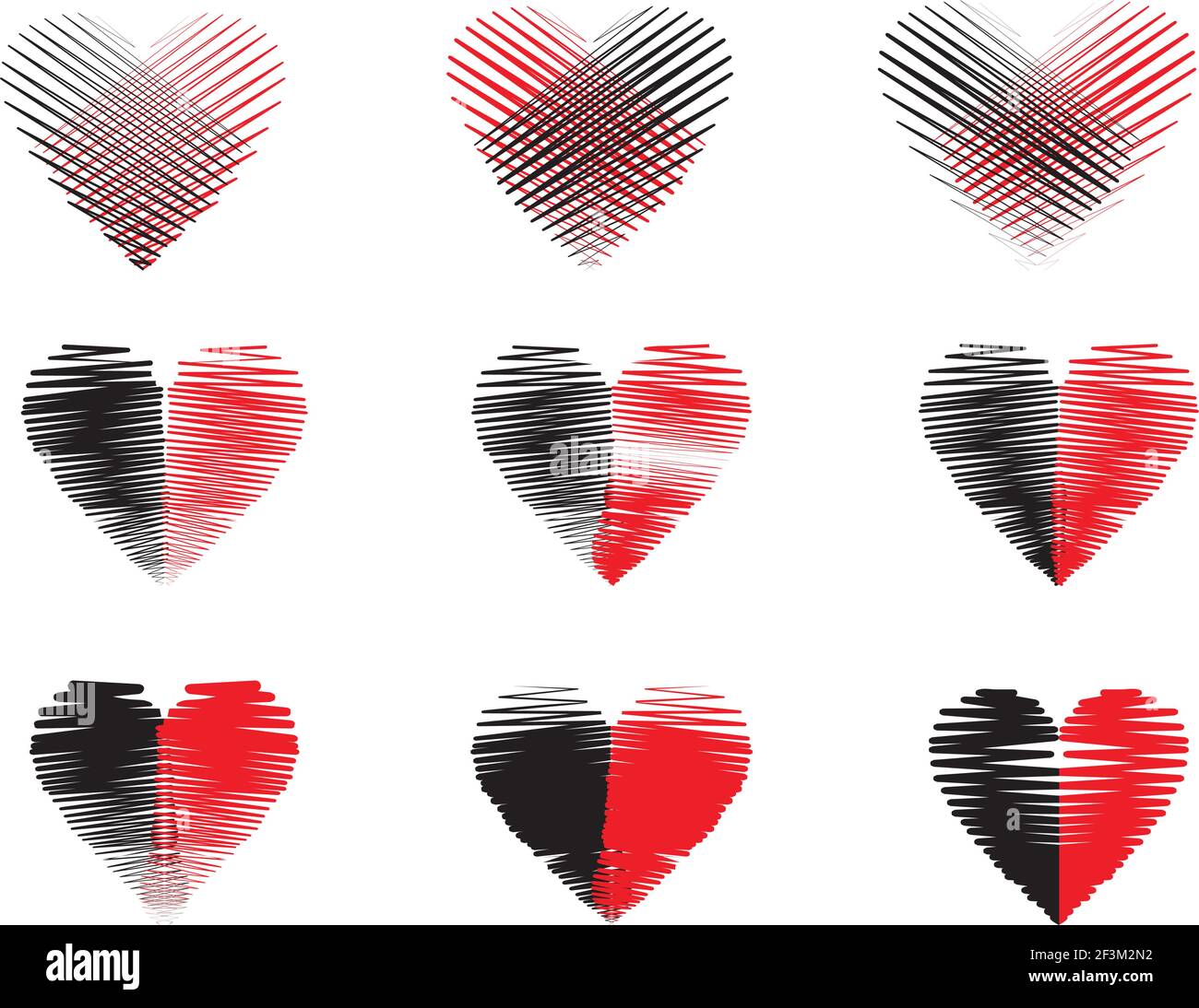 Heart shapes vector illustration Stock Vector Image & Art - Alamy