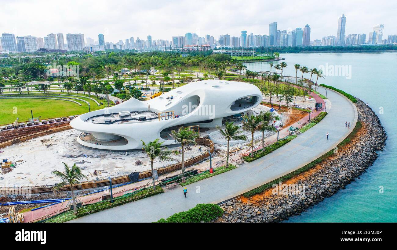 Image captured from aerial view shows the nearly completed Wormhole ...