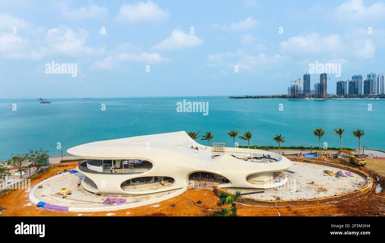 Image captured from aerial view shows the nearly completed Wormhole ...