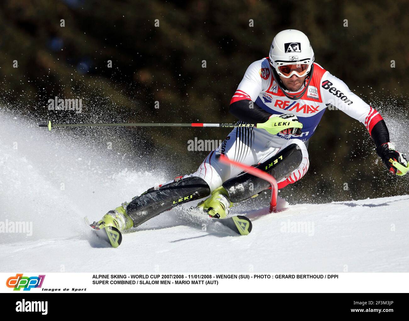 ALPINE SKIING - WORLD CUP 2007/2008 - 11/01/2008 - WENGEN (SUI) - PHOTO : GERARD BERTHOUD / DPPI ...