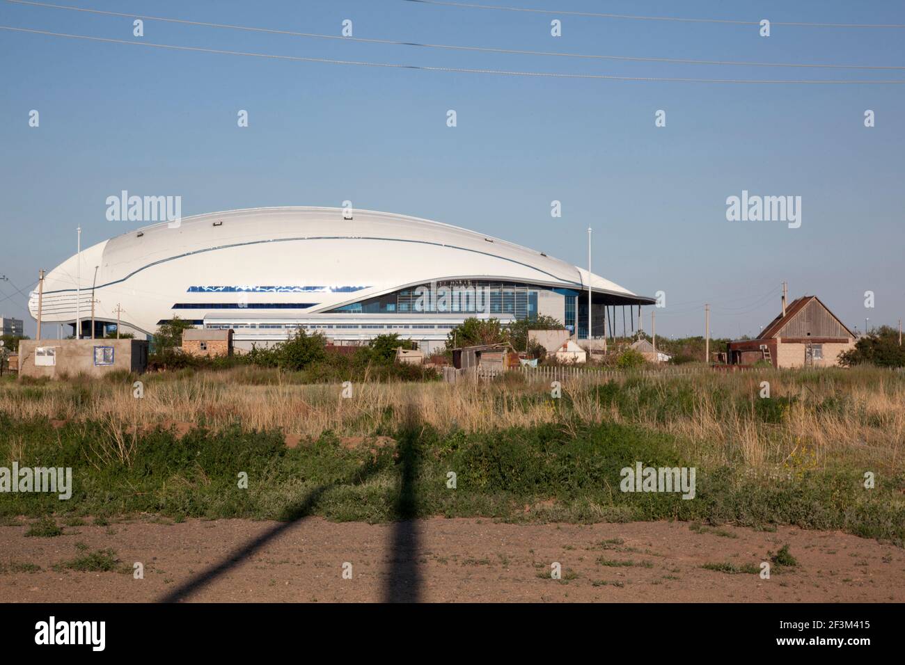 Sary-Arka velodrome and summer landscape in Astana, the capital of ...
