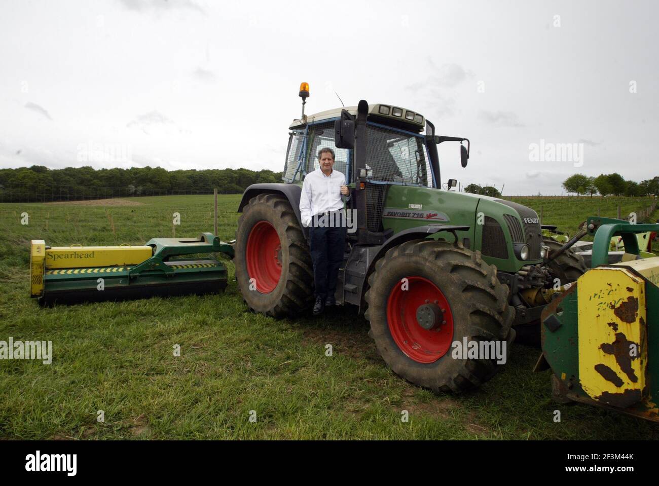 Jody Scheckter on his farm Laverstoke Park farm in Hampshire pic David ...