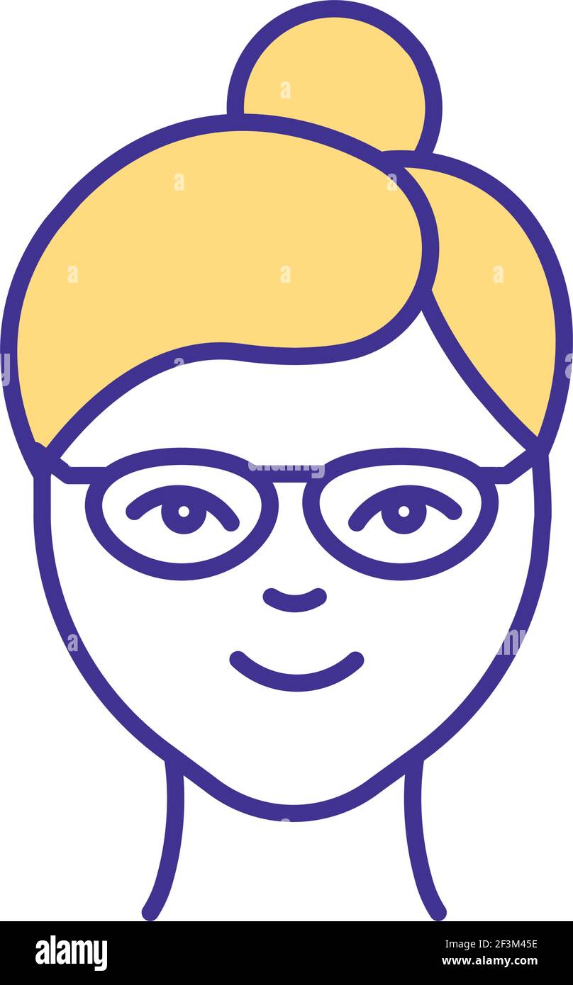 Glasses vision optometry woman Stock Vector Images - Alamy