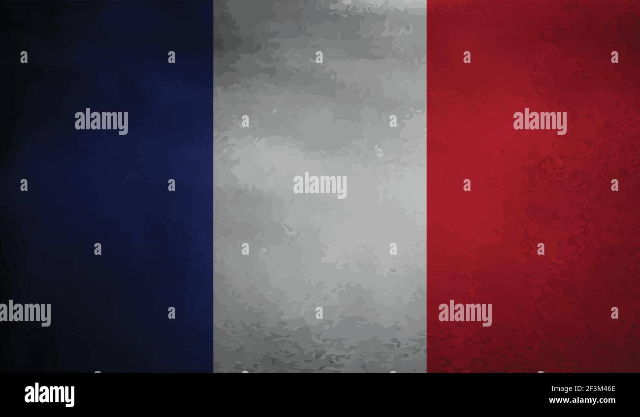 French flag damaged Stock Vector Images - Alamy