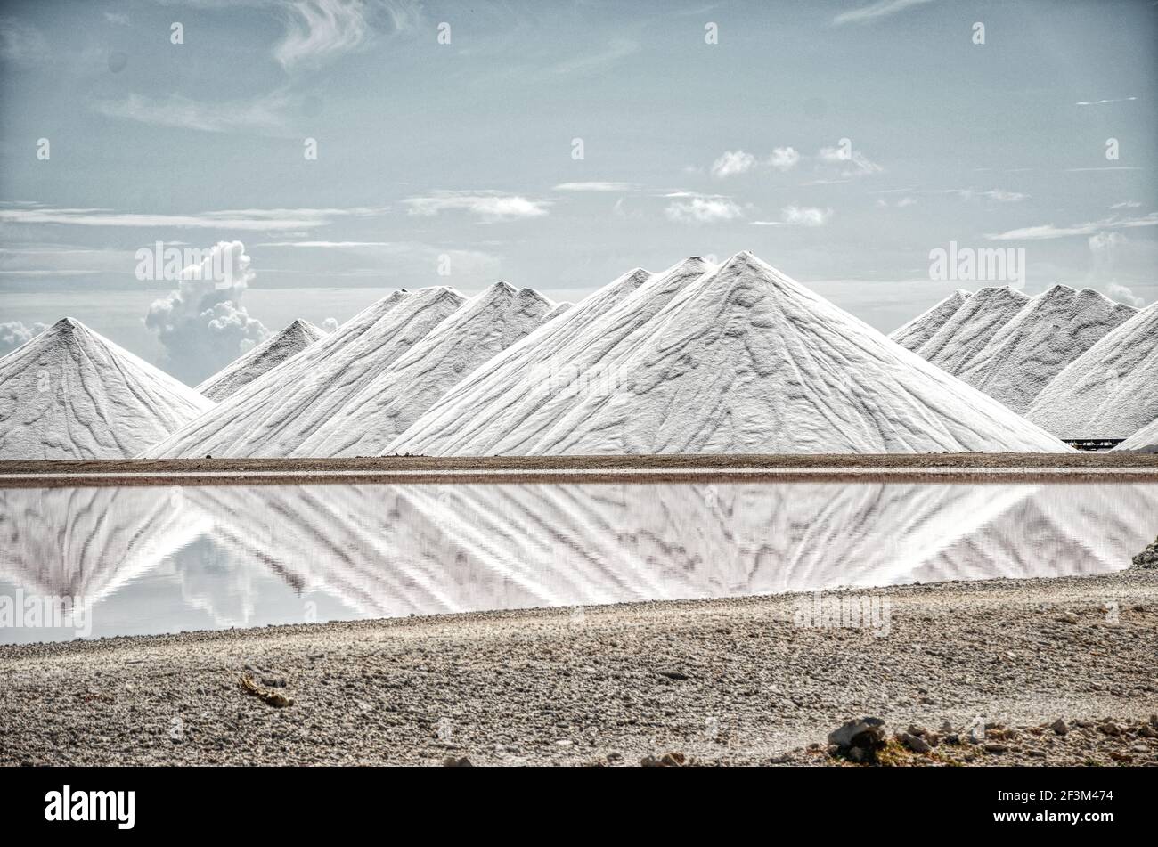 Bonaire salt pyramid hi-res stock photography and images - Alamy