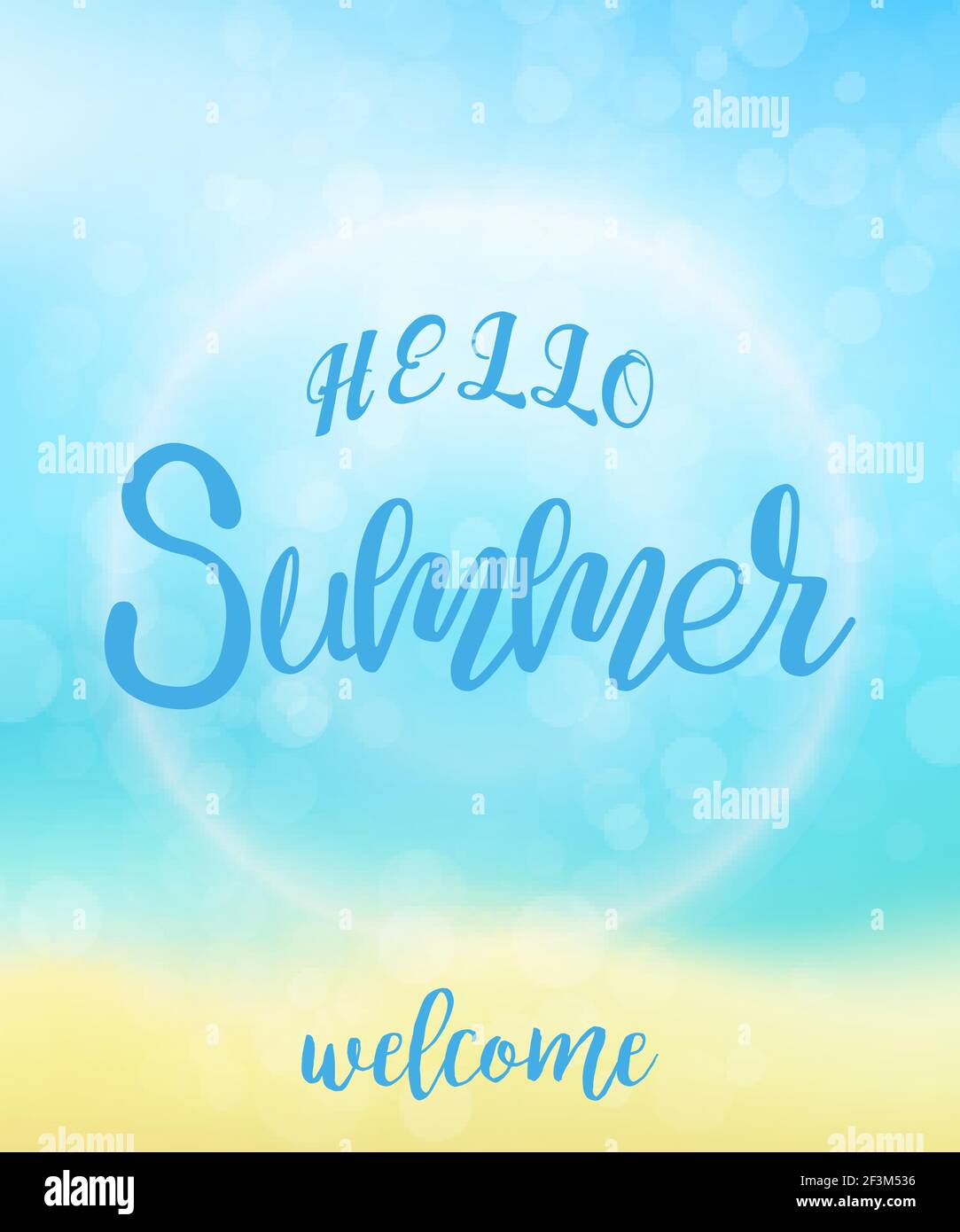 Hello Summer background Stock Vector Image & Art - Alamy