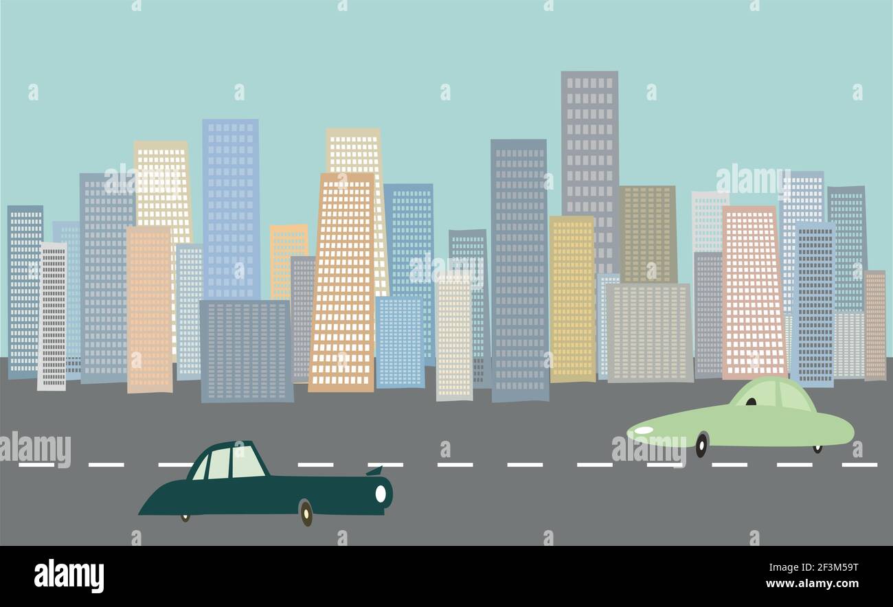 Cityscape abstract background. Vector illustration Stock Vector Image ...
