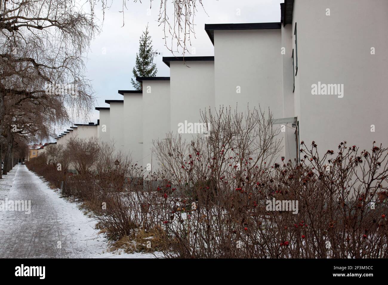 Famous Per Albin-houses, former home of Swedish prime minister Per ...