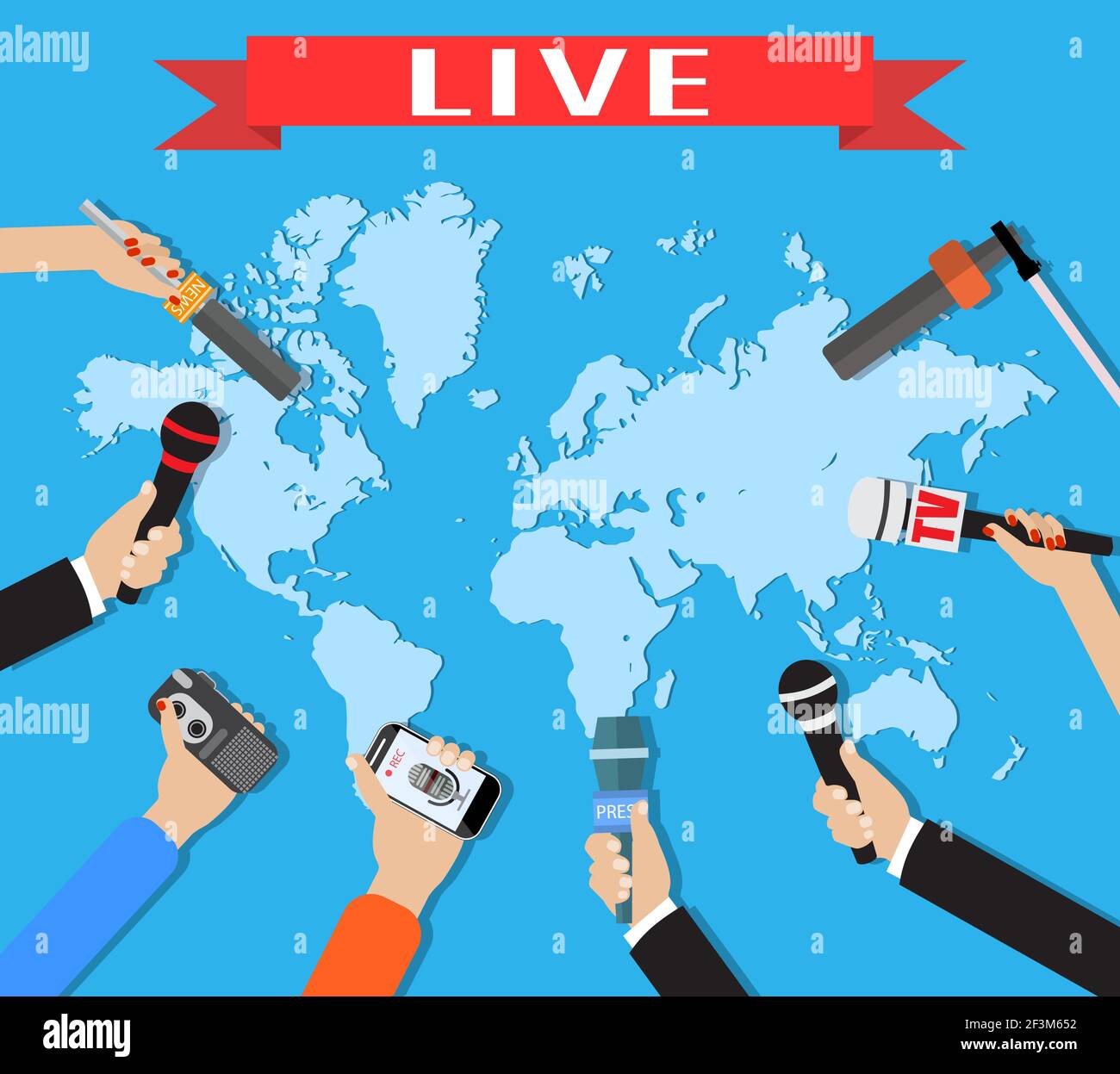 Press camera microphones hi-res stock photography and images - Alamy