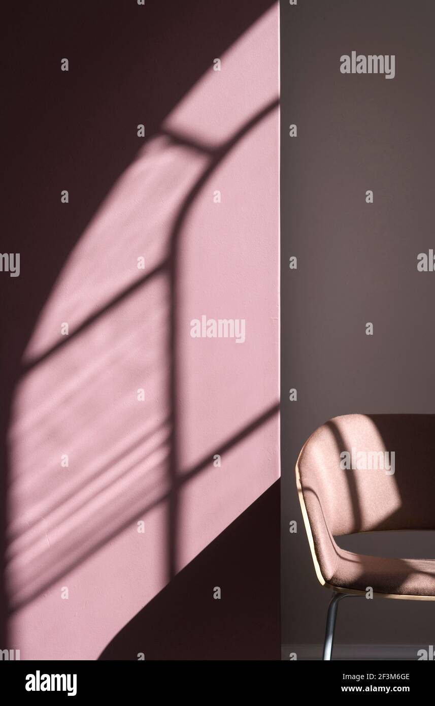 Chair with light and shadow, UK Stock Photo - Alamy