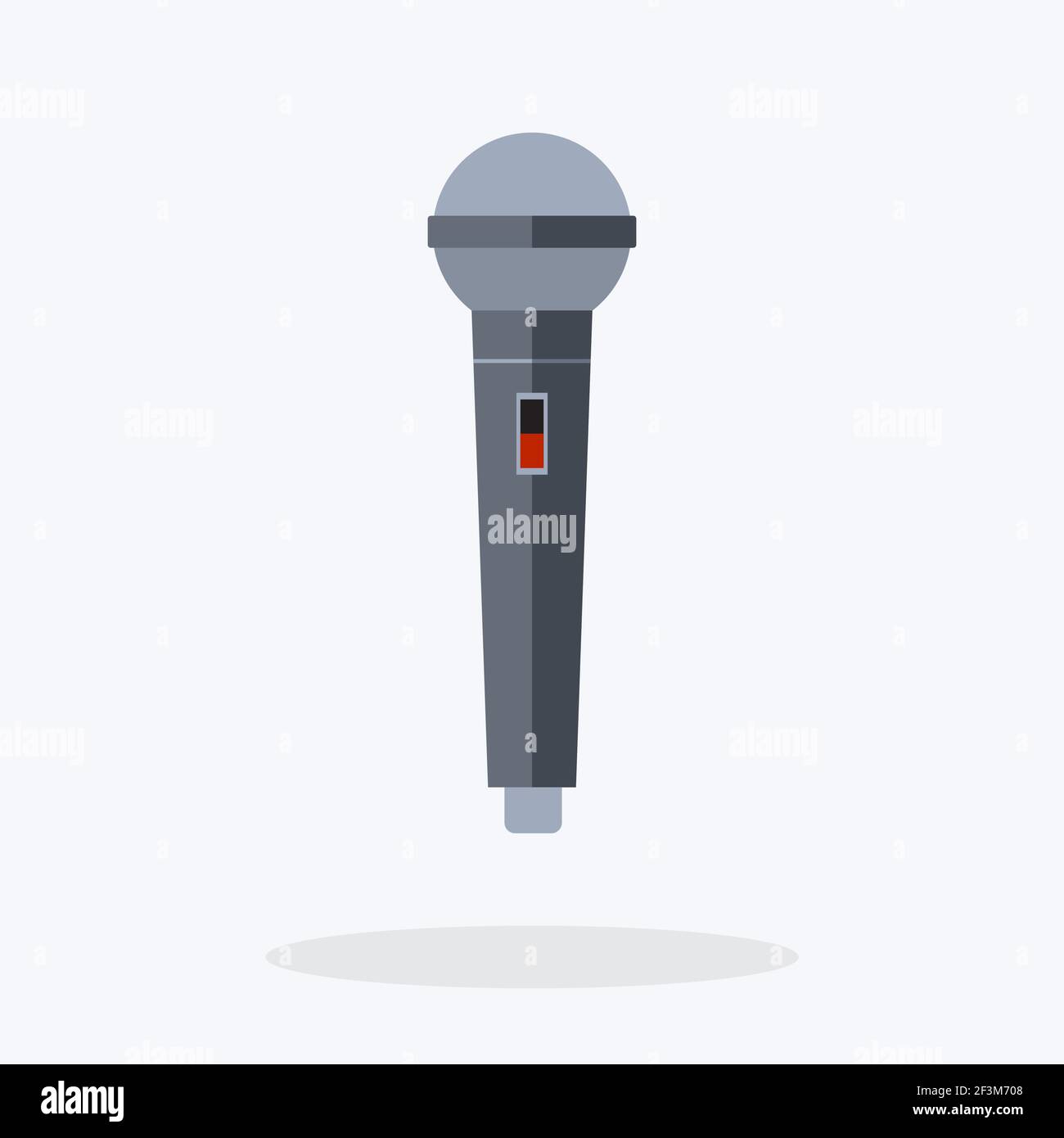 Microphone music karaoke shadow Cut Out Stock Images & Pictures - Alamy