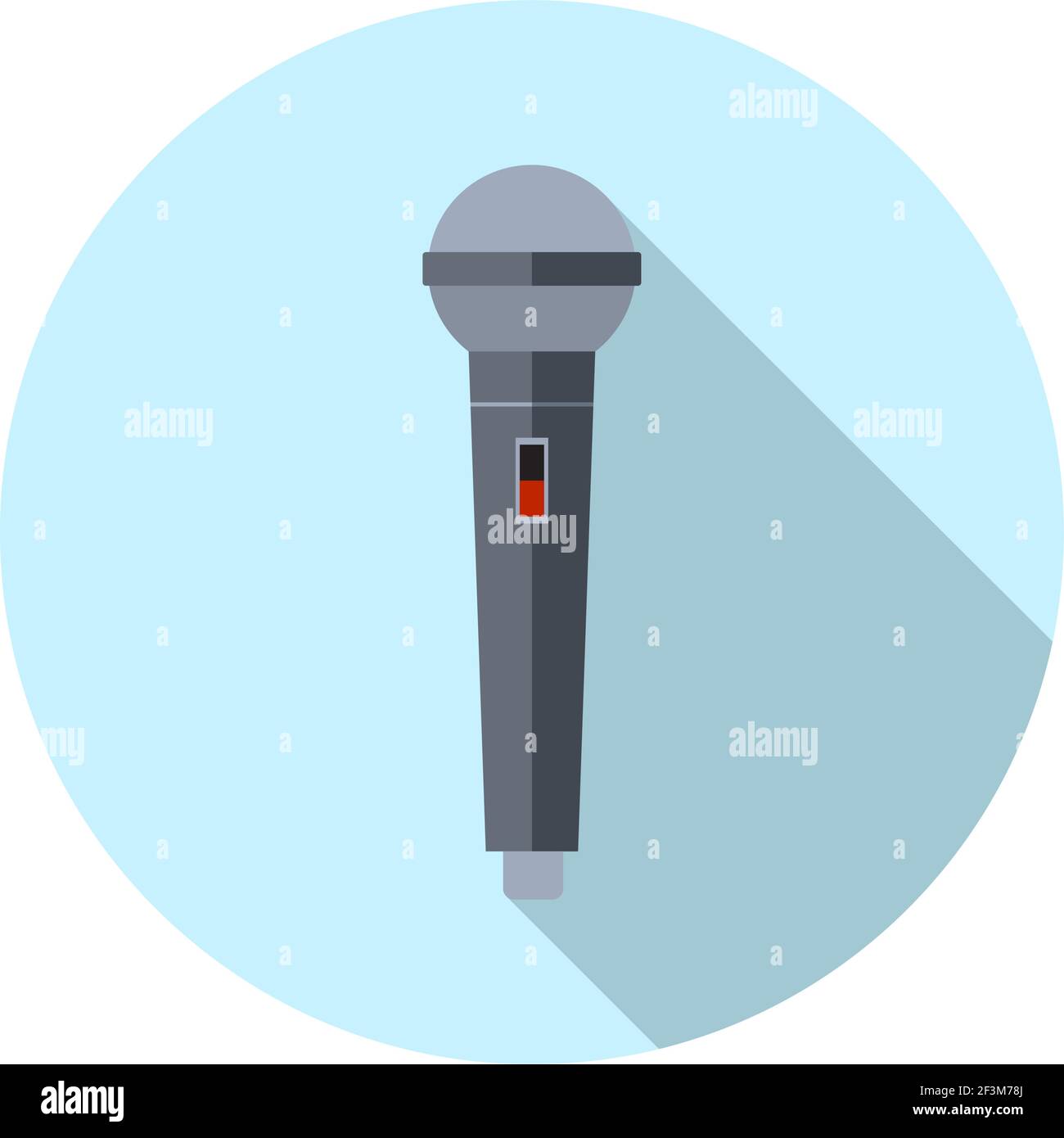 microphone with long shadow Stock Vector Image & Art - Alamy