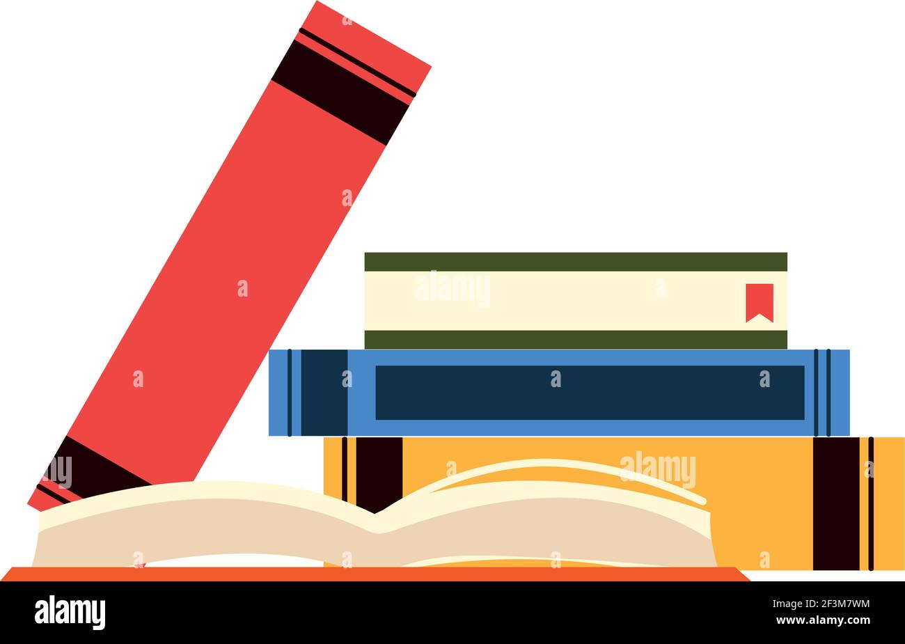 books learn education academic isolated Stock Vector Image & Art - Alamy