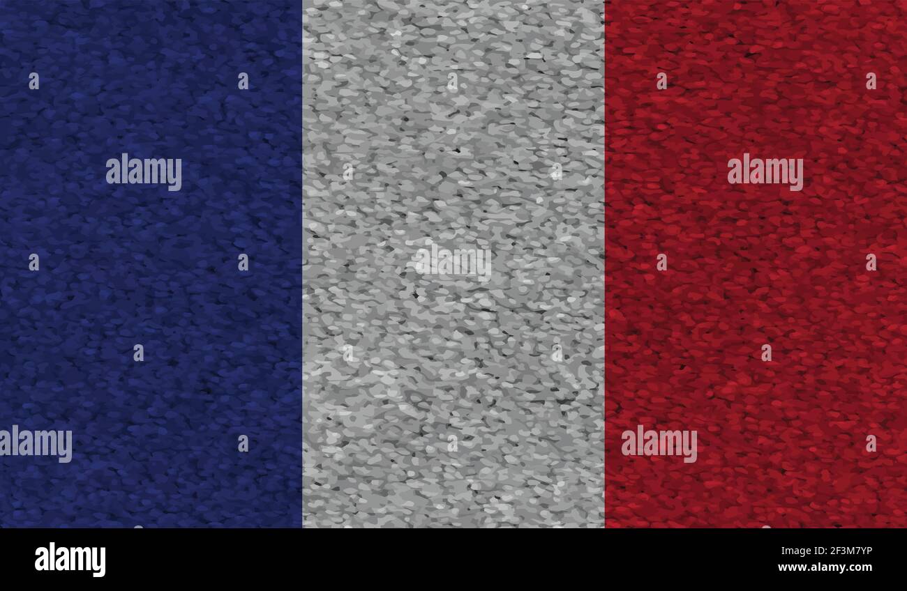 France flag with waving grunge texture. Vector background Stock Vector ...