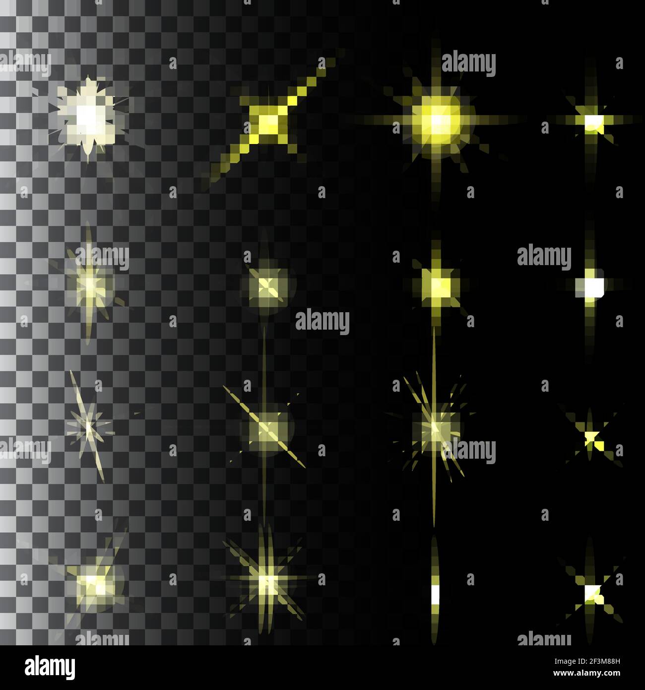 Yellow light effect Stock Vector Images - Alamy