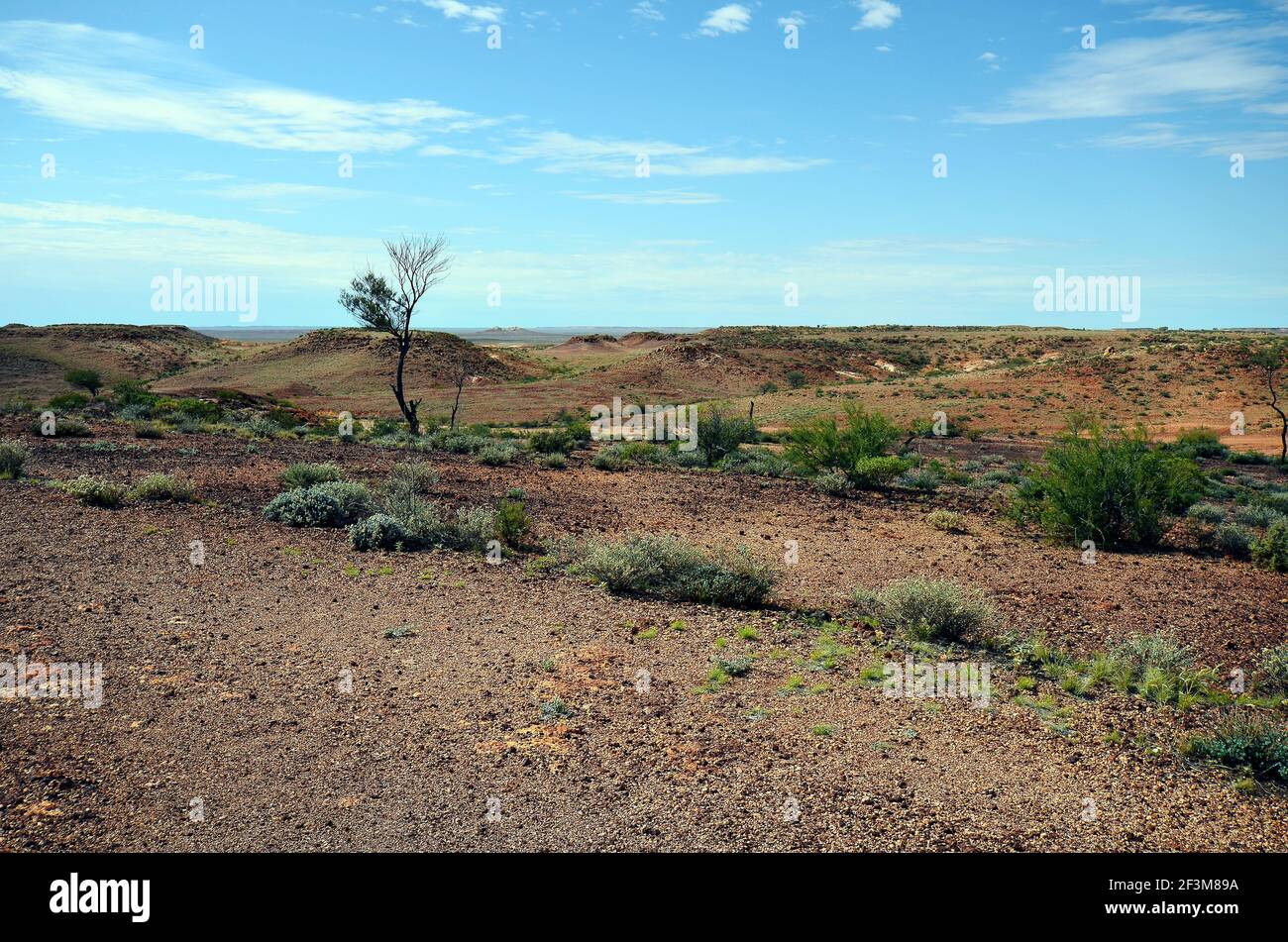 Australia, landscape around Kanku National Park aka Breakaways National ...