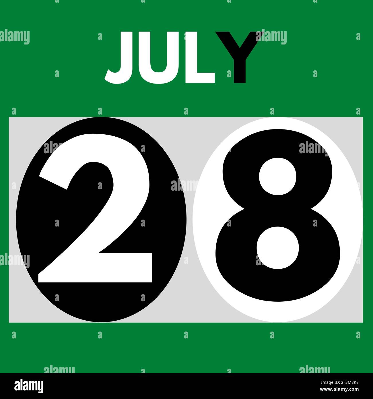 28 july calendar icon hi-res stock photography and images - Alamy