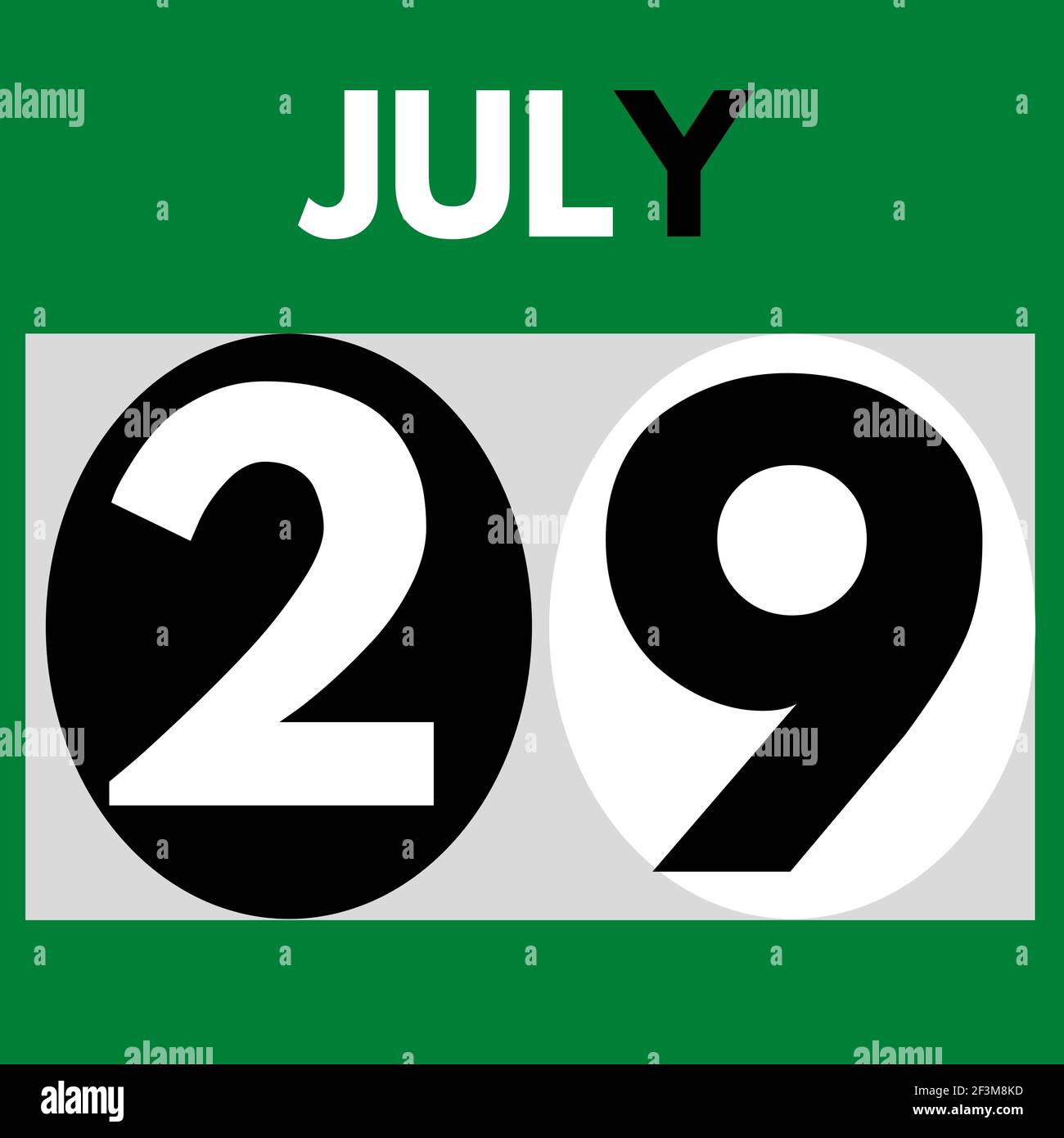 July 29 . Modern daily calendar icon .date ,day, month .calendar for ...