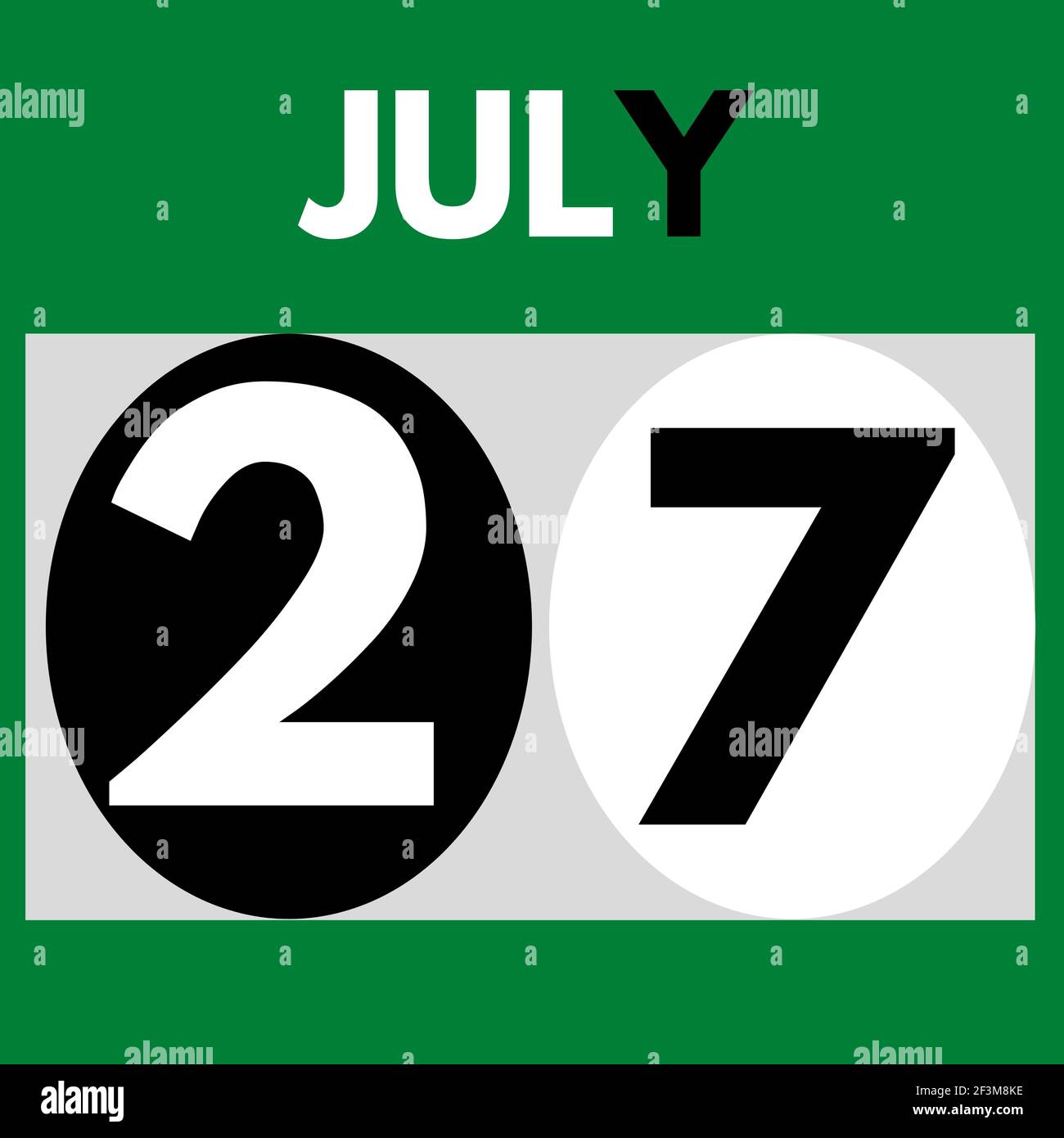 27 july calendar icon hi-res stock photography and images - Alamy