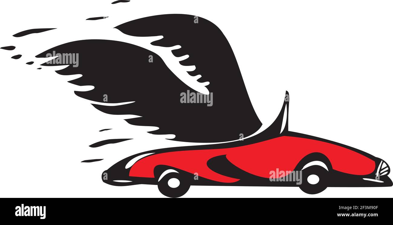 Flying car vector illustration Stock Vector Image & Art - Alamy