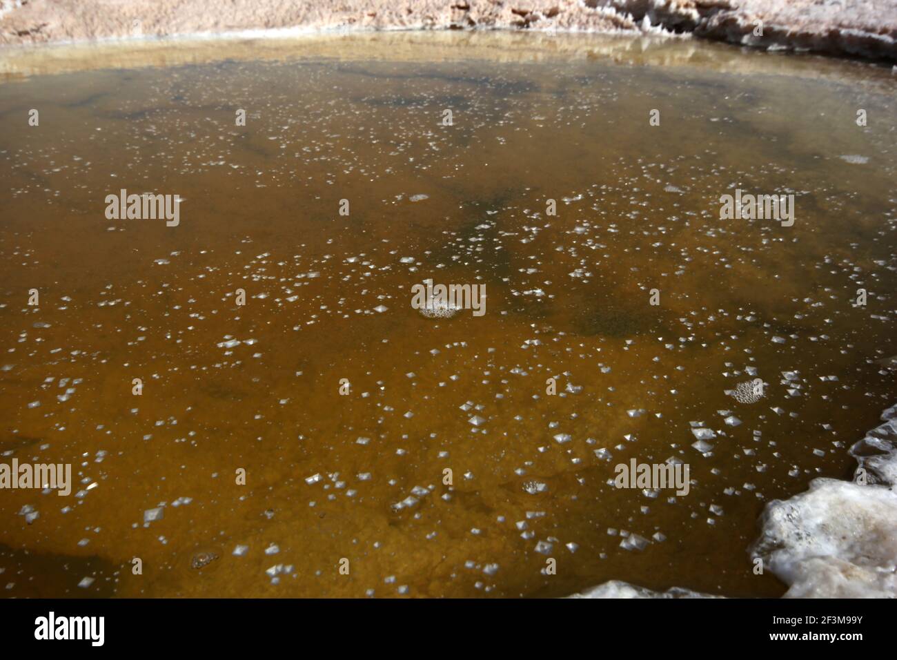Tuz Golu Turkey. Salt Lake. White salt water Stock Photo - Alamy