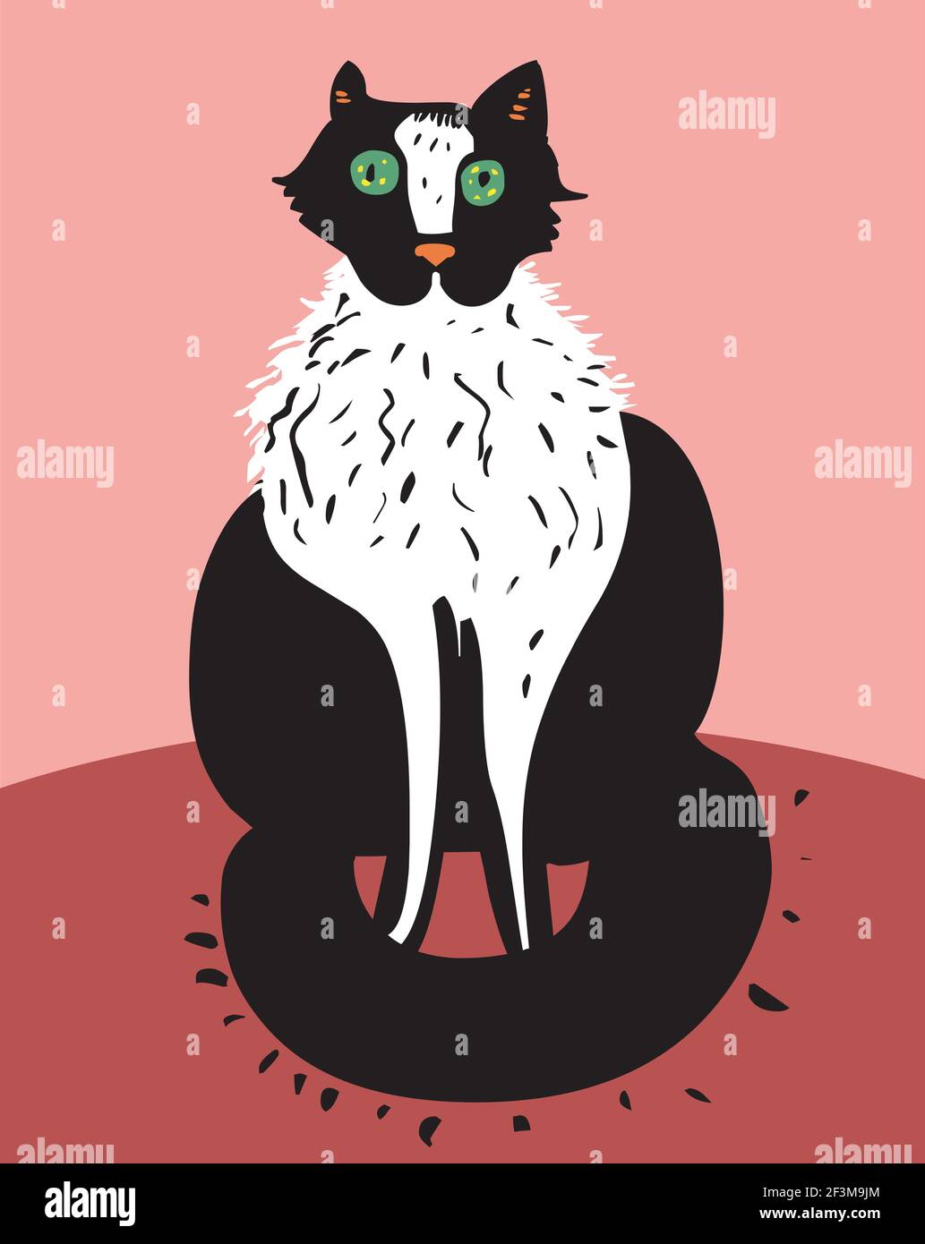 Funny cat cartoon character Stock Vector Image & Art - Alamy