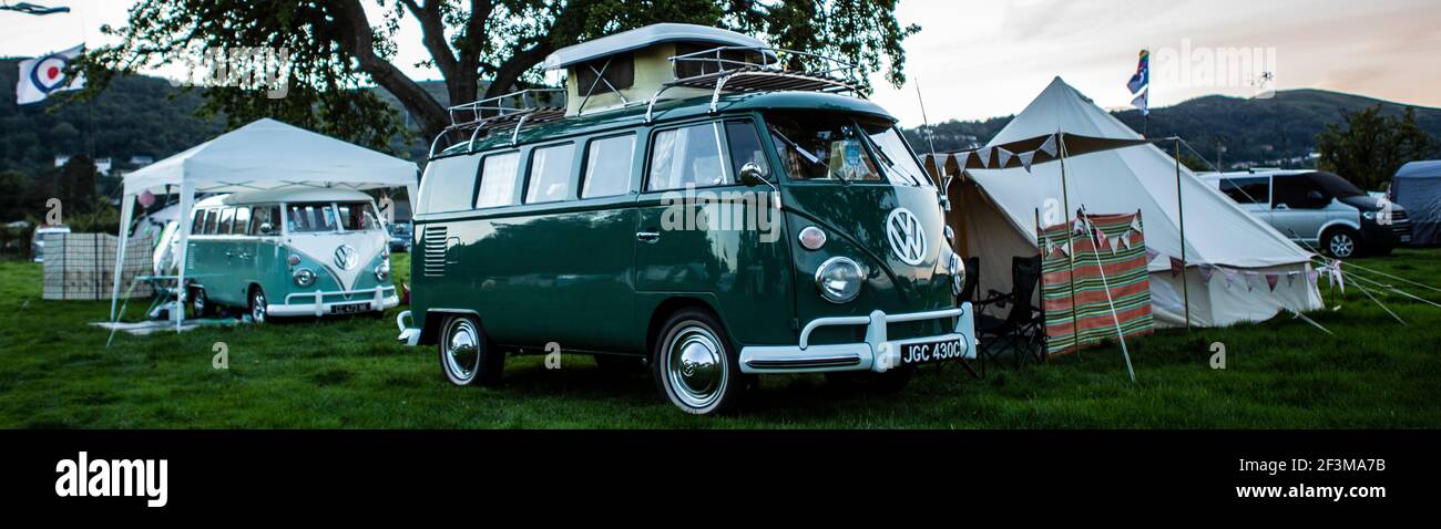 Busfest Vanfest Great Malvern in England Stock Photo - Alamy