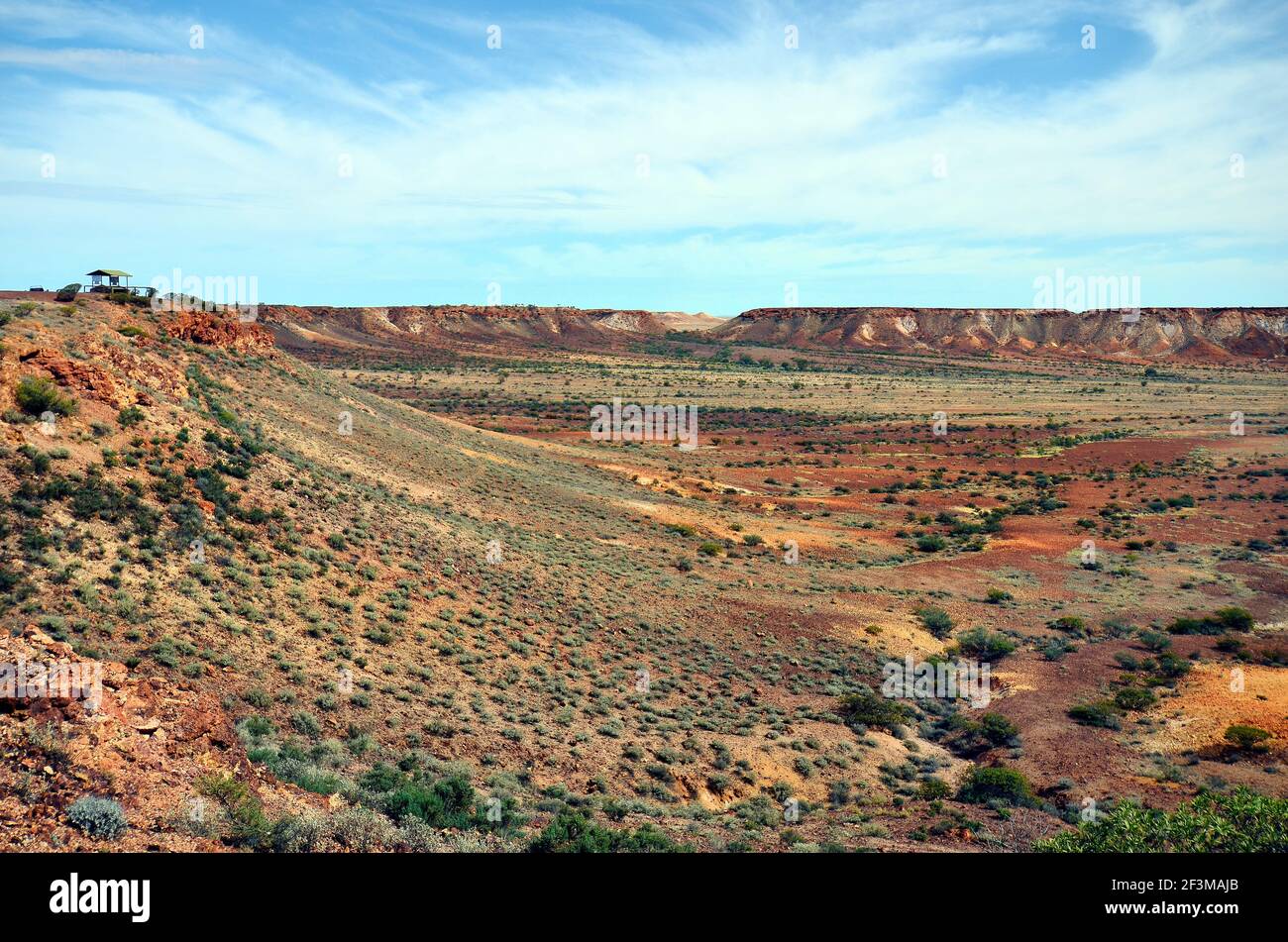 Australia, Coober Pedy, landscape in Kanku aka Breakaways national park ...