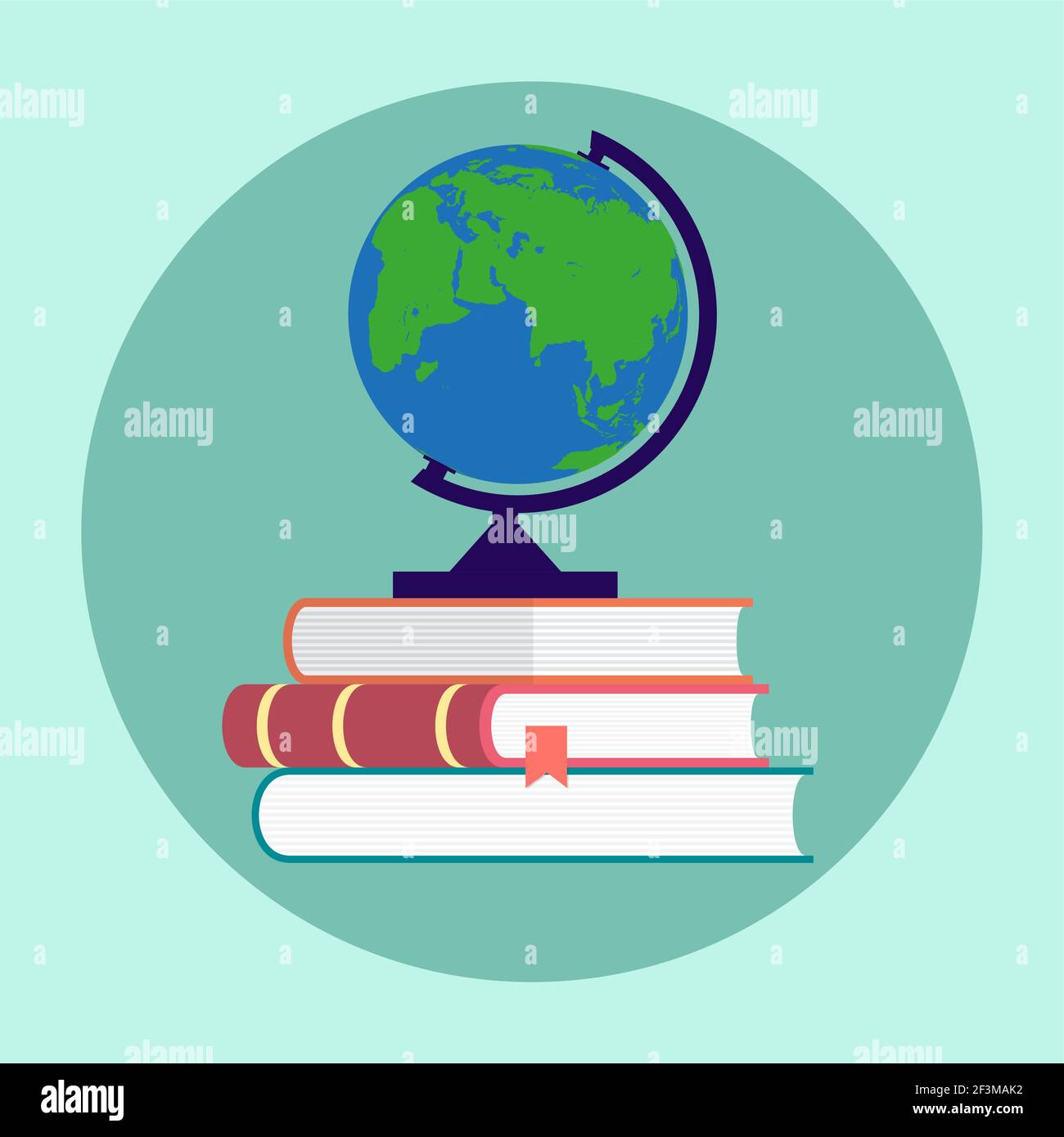 World of books illustration Stock Vector Images - Alamy
