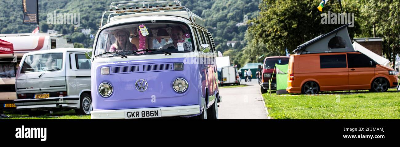 Busfest Vanfest Great Malvern in England Stock Photo - Alamy