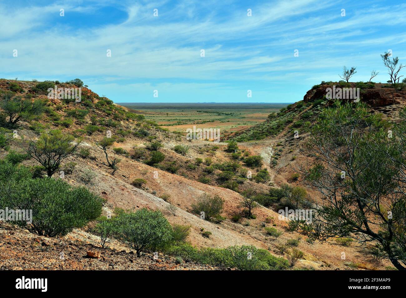 Australia, landscape in Kanku aka Breakaways National Park near Coober ...