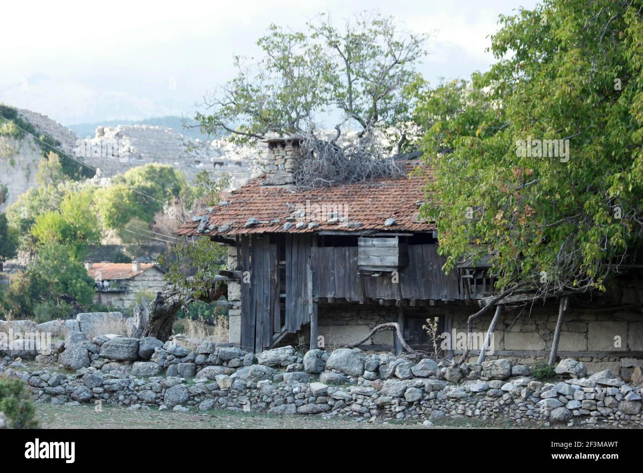Old rustic wooden house in countryside Stock Photo - Alamy
