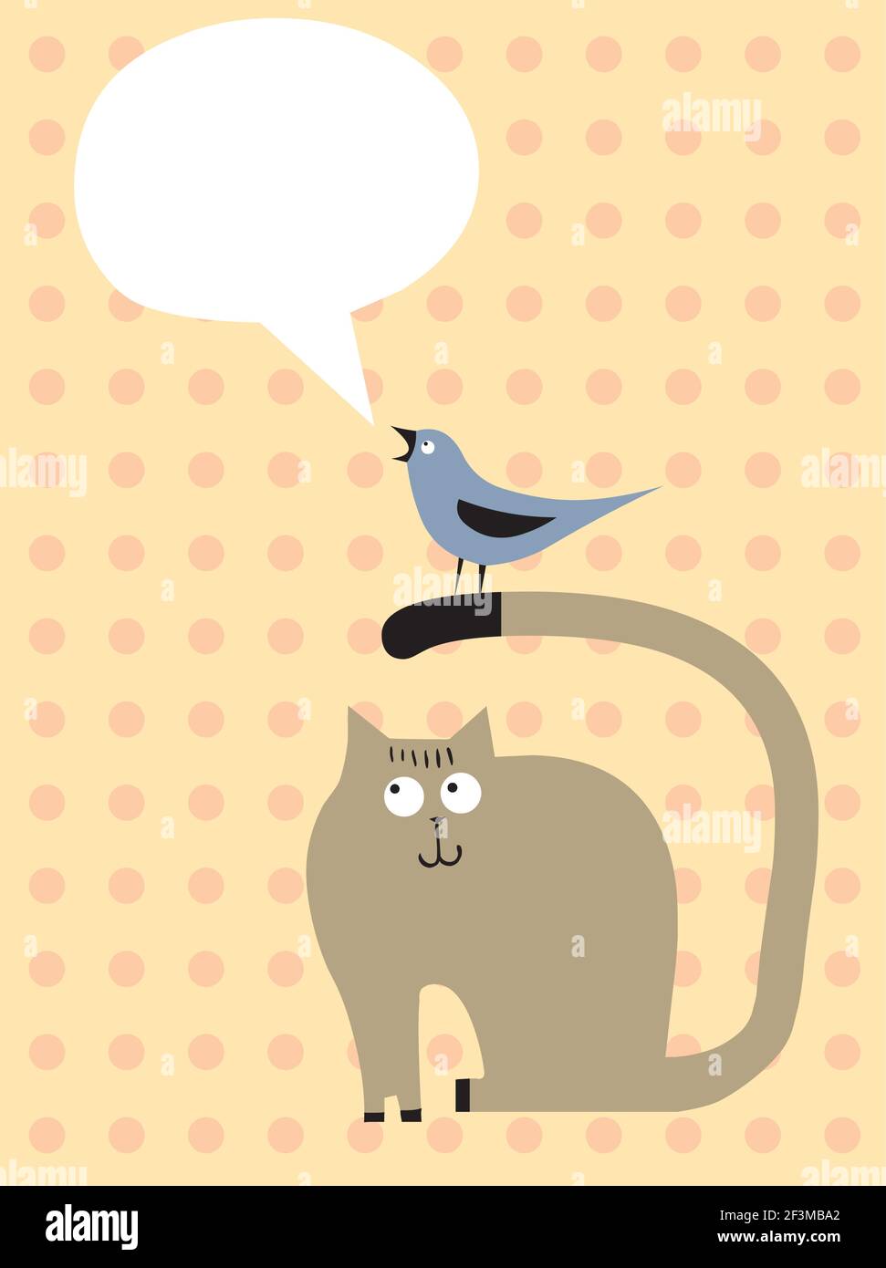 Cartoon cat bird hi-res stock photography and images - Alamy