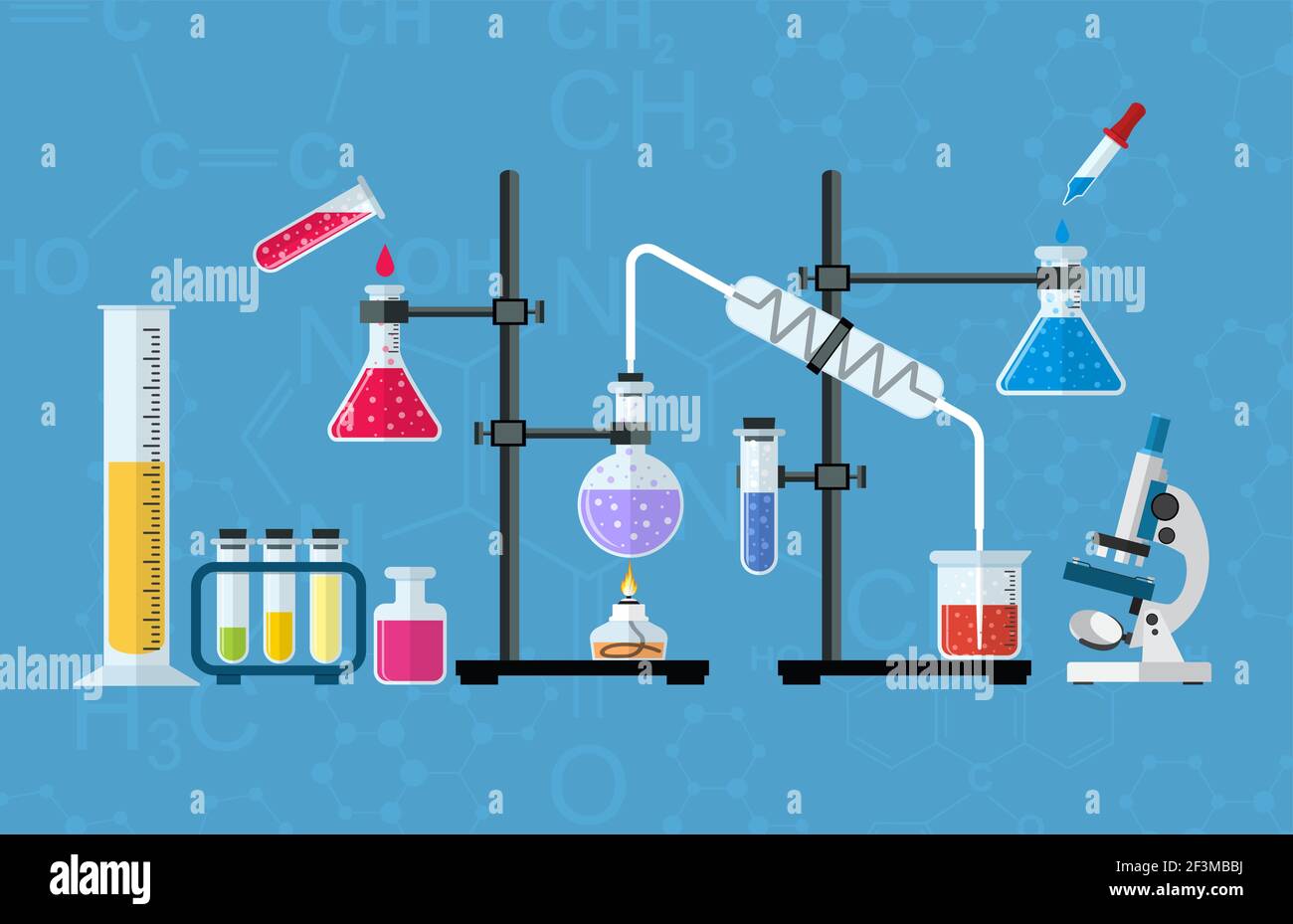 Chemical layout Stock Vector Images - Alamy
