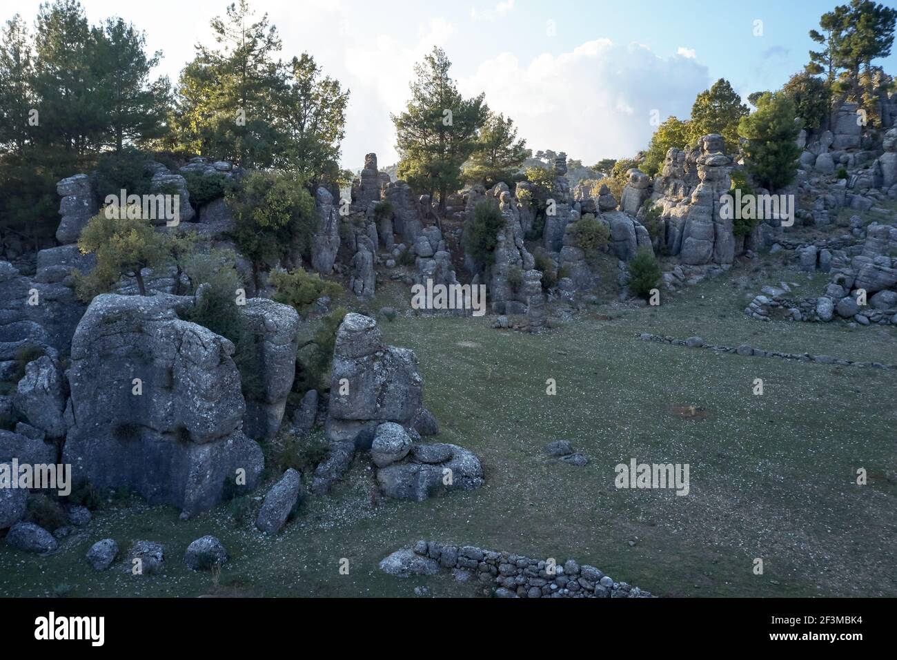 Nature landscape with gray rock formations Stock Photo - Alamy
