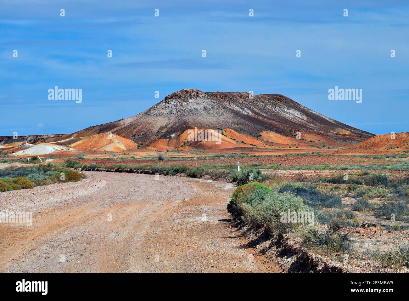 Australia, Coober Pedy, unsealed road through Kanku conservation area ...