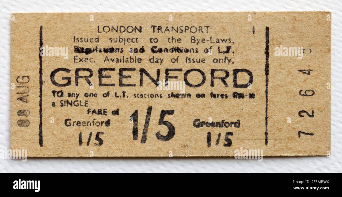 1950s train ticket hi-res stock photography and images - Alamy