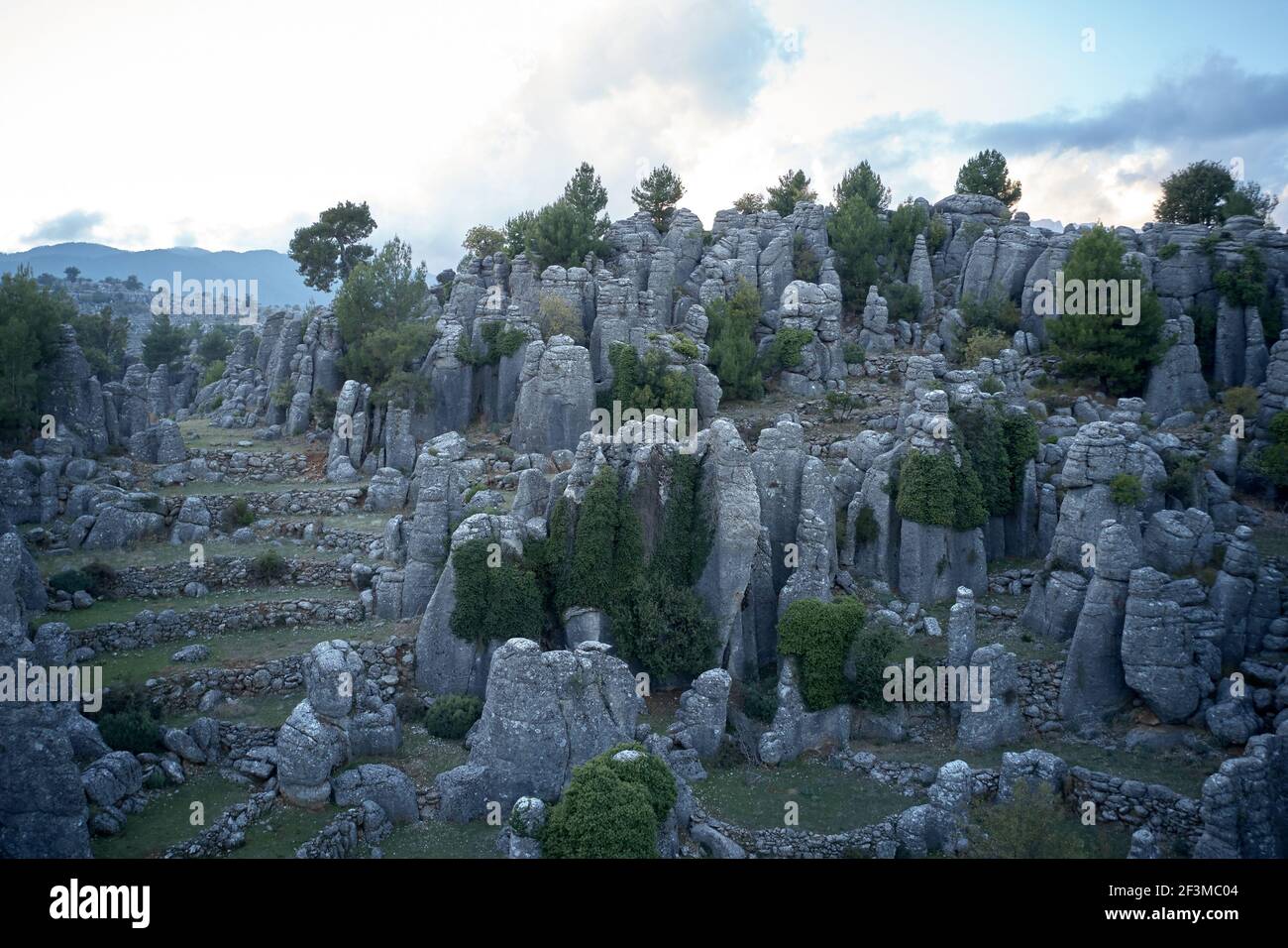 Incredible stone formations scenery. Beautiful natural wonders Stock ...