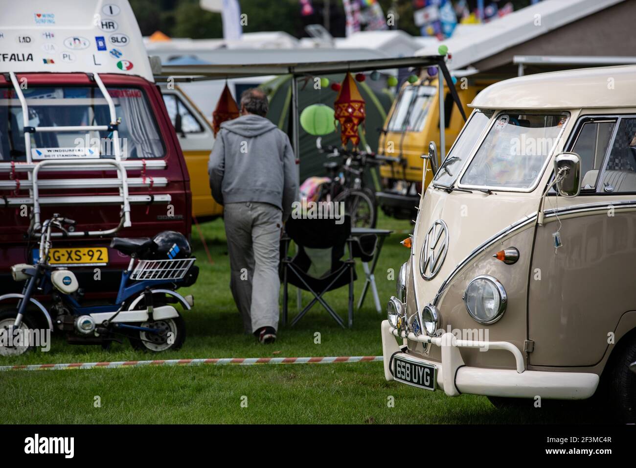 Busfest Vanfest Great Malvern in England Stock Photo - Alamy